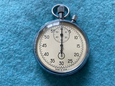Made in USSR Vintage Mechanical Wind Up Stopwatch | eBay