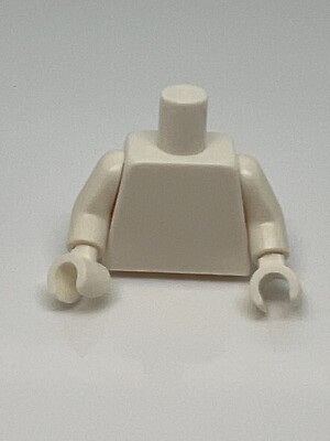 Lego Star Wars Torso White Torso Plain Arms / (Same Color) Hands A15 | eBay
