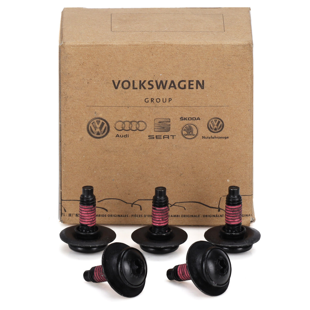 5x ORIGINAL Audi VW Skoda Seat Schrauben M6x20 für Unterbodenschutz ...