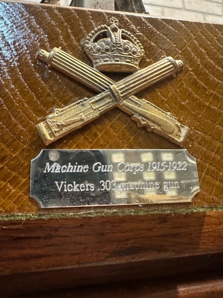 Vickers 303 MK1 Machine Gun WW1 WWI Model Award on Stand Machine Gun ...