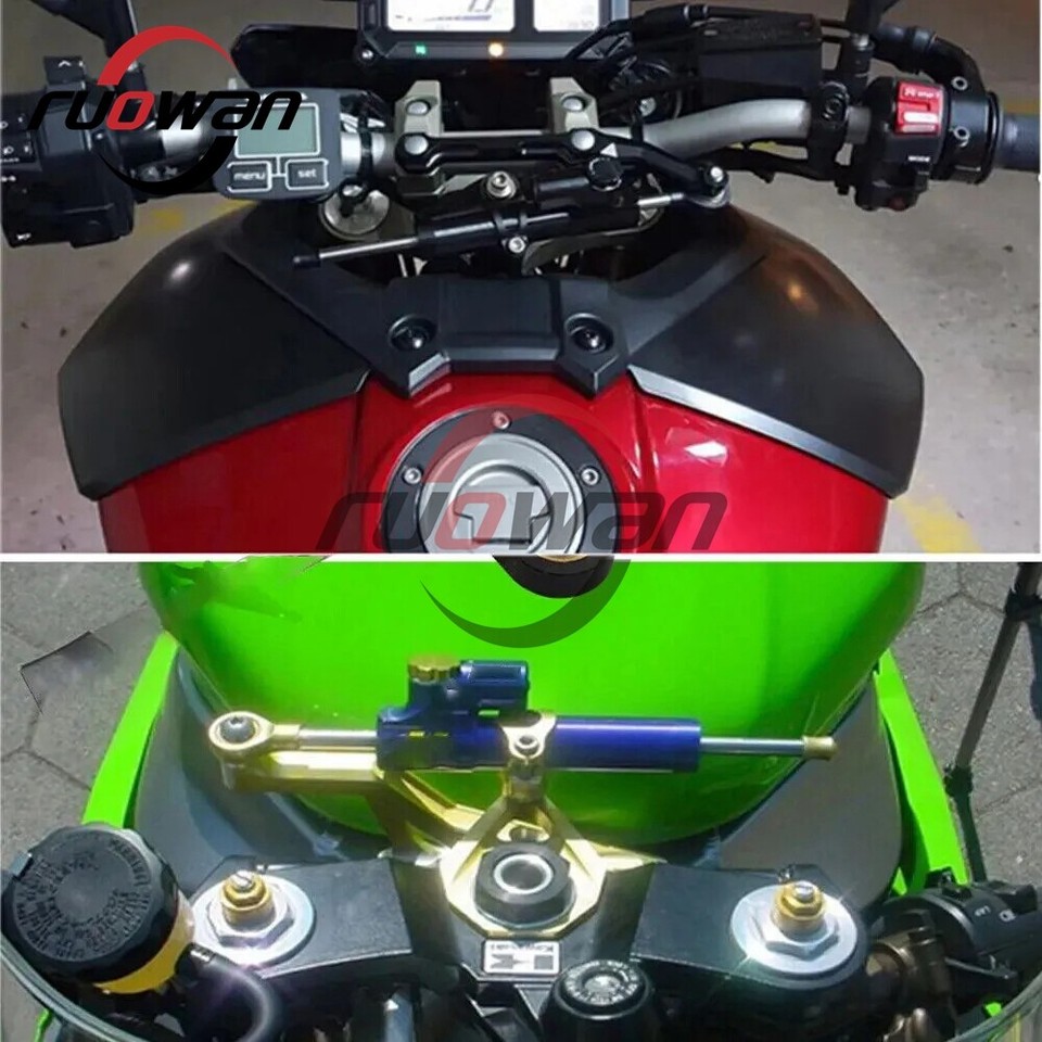For Kawasaki ZX6R Ninja 636 ZX636 ZX-6R Motorcycle Steering Stabilizer ...