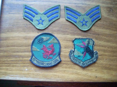 55th Avionics Maintenance Squadron AMS, SAC, & Sgt E-4 Patches, Offutt ...