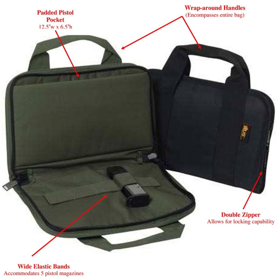 US PeaceKeeper Products P21107 - Attache Gun Case - Heavy Duty Water ...