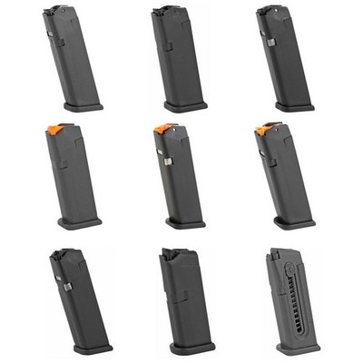 Glock OEM Factory Polymer Magazines 9mm 10mm .40 S&W .45 ACP .380 ACP ...
