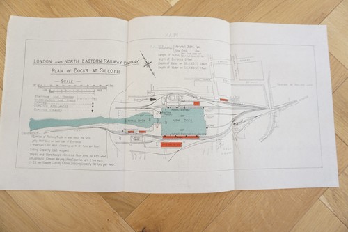 1929 LNER Sillouth Docks Railway Plan Map | eBay