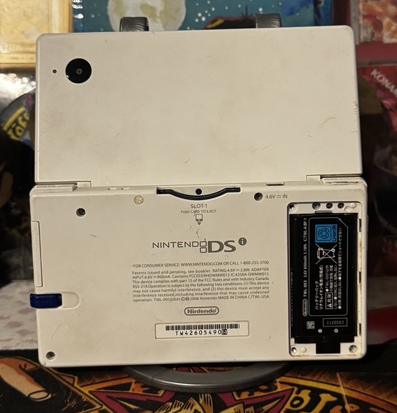 Nintendo DSi Console TWL-001 White w/Stylus TESTED Works & Has Sound ...