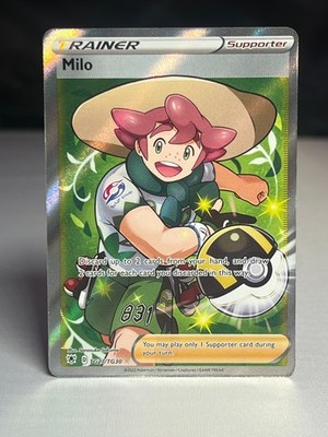 Milo TG27/TG30 Astral Radiance Trainer Gallery NM Full Art Rare Pokemon ...
