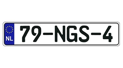 New Netherlands EEC European Front License Plate (Random) | eBay