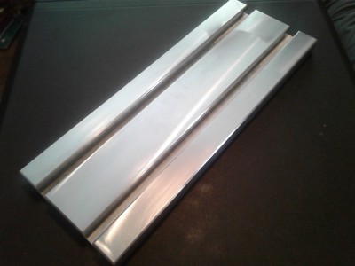 Sacrificial aluminum T-slot plate, t-slotted fixture table - 6" x 16" x ...