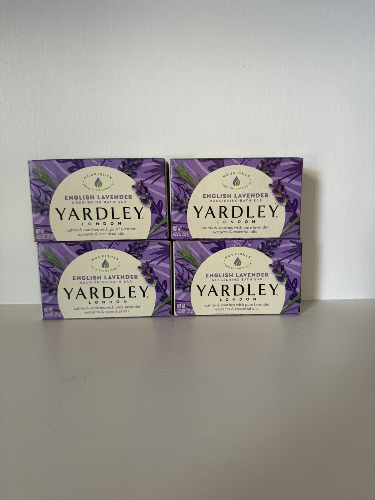 SET OF 4 Yardley English Lavender Bar Soap Yardley London Bars 4.25 oz ...