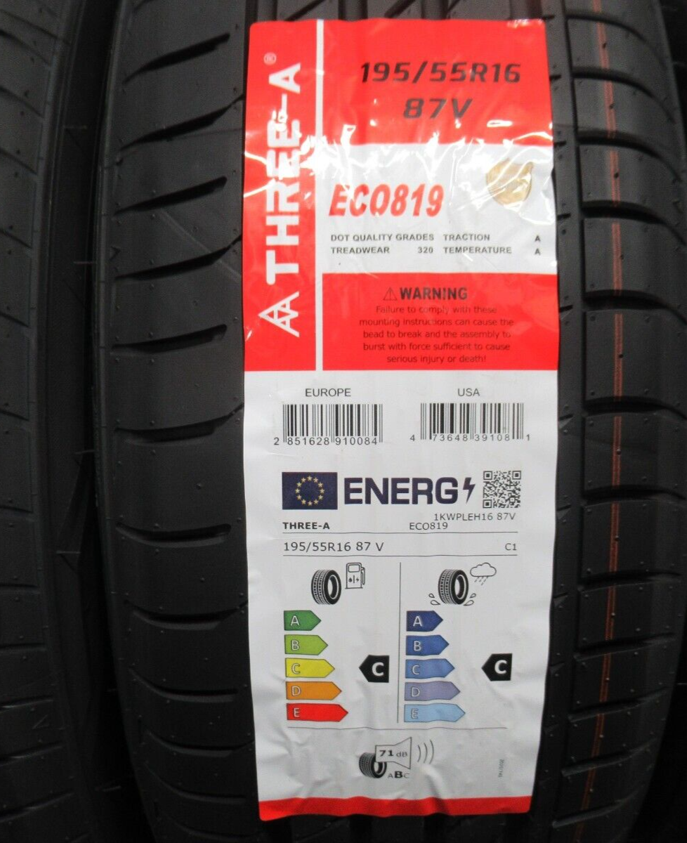 X2 195/55R16 195 55 16 87V M+S THREE-A NEW TYRES *ALL WEATHER* EXPRESS ...
