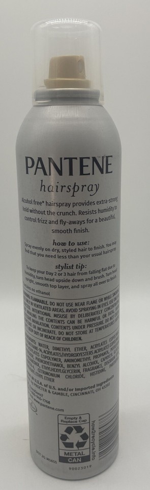 Lot Of 3 Pantene Extra Strong Hold Alcohol Free Hairspray 7 Oz FREE ...