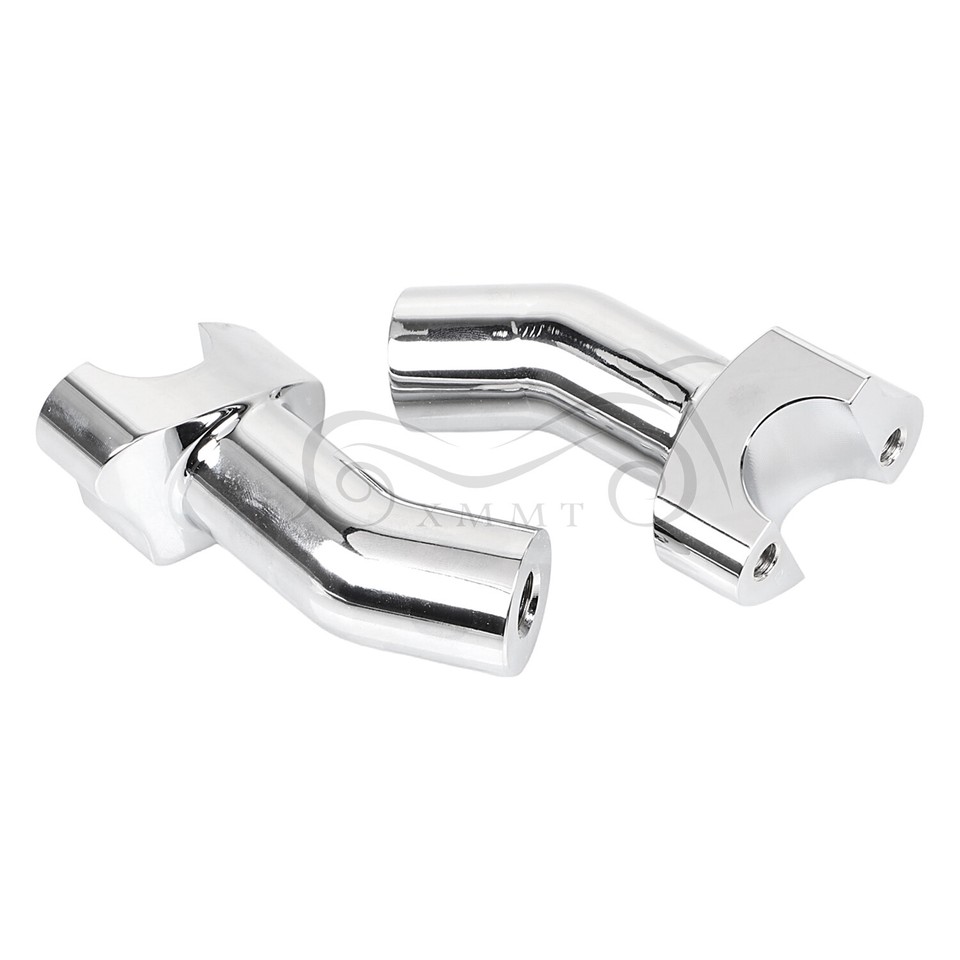 Chrome 3.5" Pullback Handlebar Risers For Harley Breakout Heritage ...