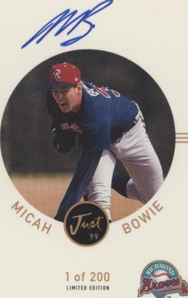 1999 Just Minors - Autographs Die-Cuts Micah Bowie /200 (AU, RC) for sale online | eBay