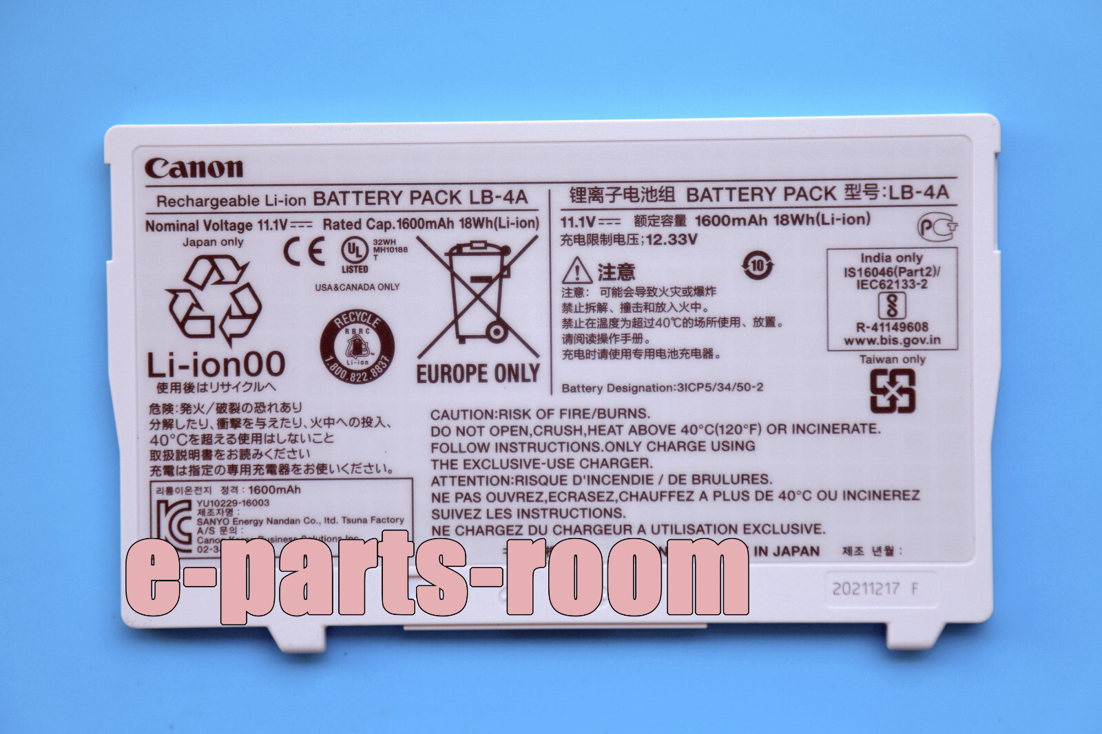 New Original LB-4A for Canon CXDI-710C Medical Tablet Battery | eBay