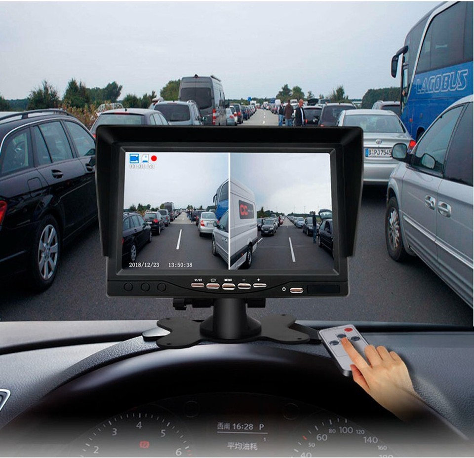 1080P AHD 4CH MDVR Video Recorder Box+7" Monitor+4Pcs Cameras For Truck ...