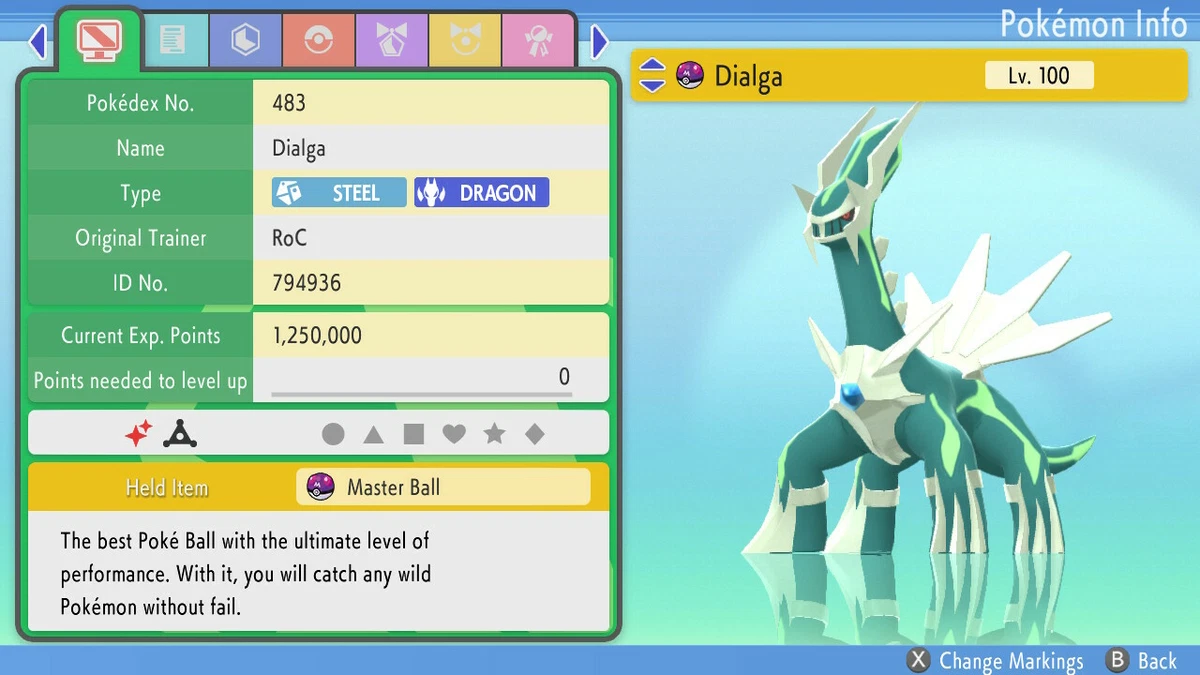 Pokemon Shiny Dialga