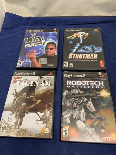 Lot Of 4 PS2 Sony Playstation 2 Games In Original Cases & Tested Smack ...