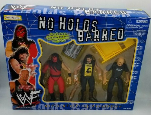1998 WWF WWE Wrestling No Holds Barred Action Figure Toy Set ...