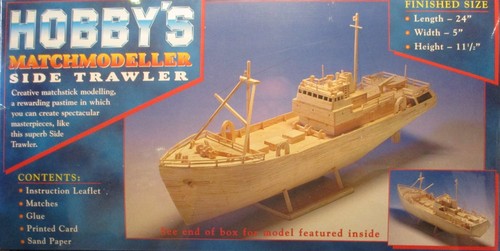 Hobby's MM21 Matchmodeller - Fishing Trawler Matchstick Model Boat Kit ...