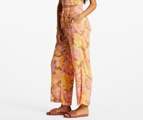 BILLABONG SUN RAYS Women's Elastic Waist Pants - MUL - Small/8 - NWT | eBay