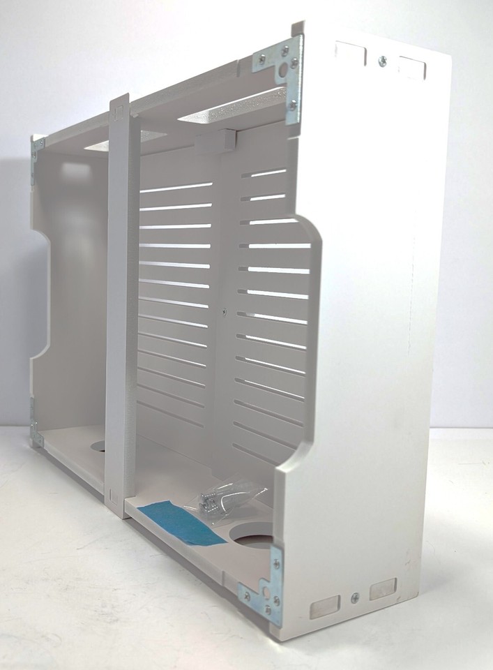 White Wall Cabinet for Router Modem Decorative Wifi Storage Box Wall ...