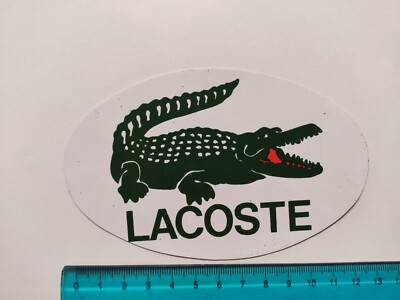 Adhesive Lacoste Crocodile Sticker Autocollant Aufkleber Vintage 80s ...