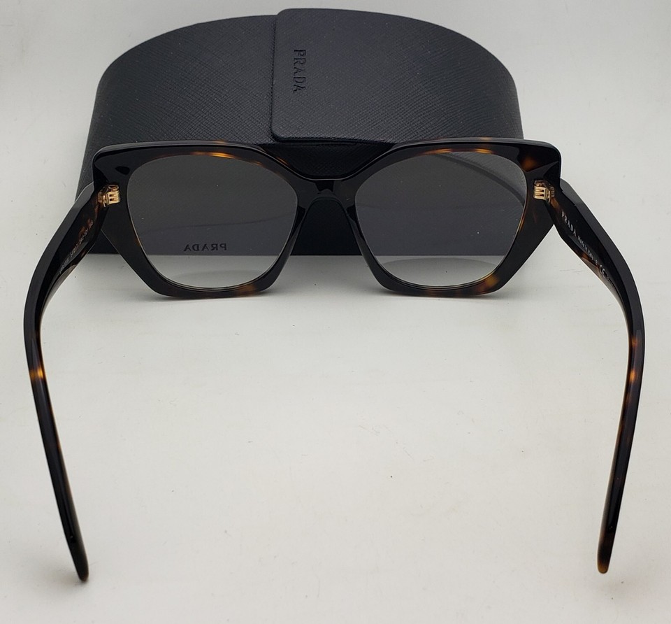 New PRADA Cat-Eye Eyeglasses VPR 18W 2AU-1O1 54-17 145 Tortoise Havana ...