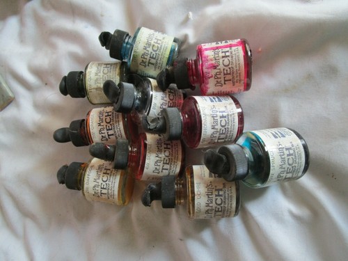 Dr Ph Martin's Tech Waterproof Drawing Ink Set of 10 | eBay