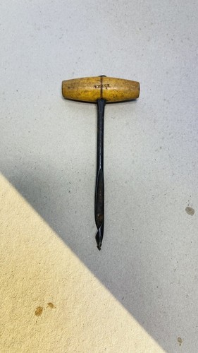 Antique Primitive T Handle Wood Auger T.h.co. Hole Starter 5” Long | eBay
