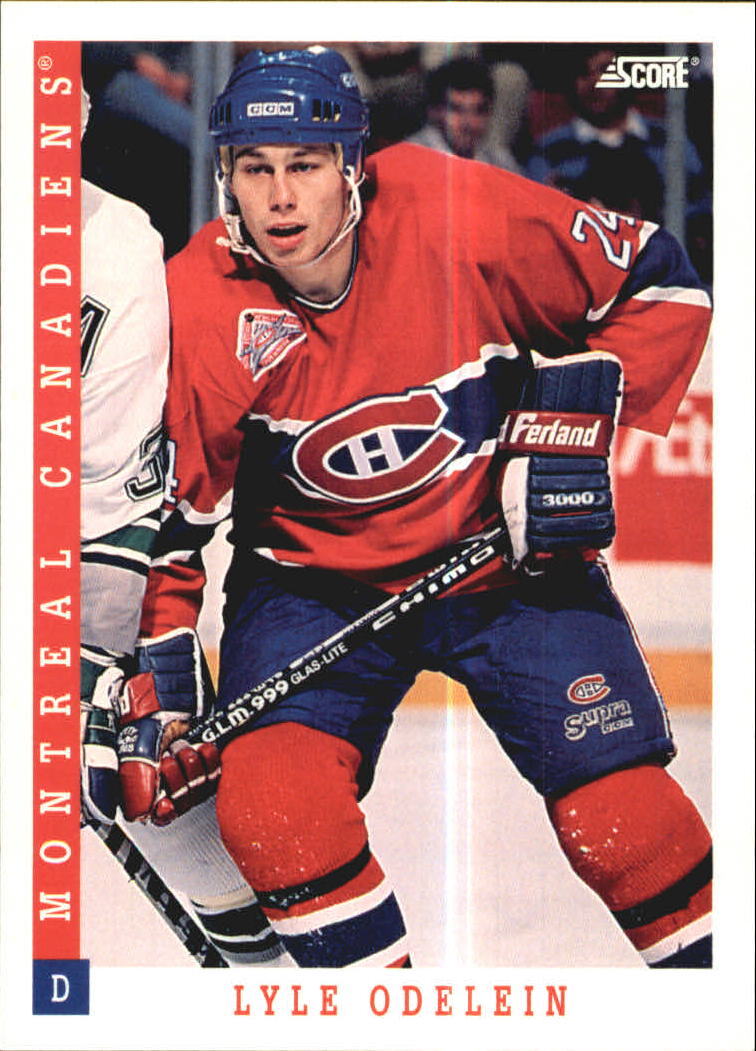 1993-94 Score Canadiens Hockey Card #283 Lyle Odelein | eBay