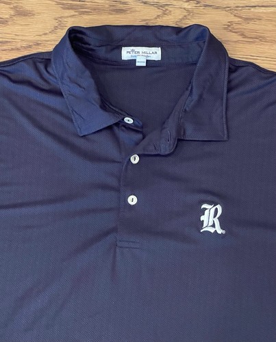 Peter Millar Rice University Shirt Mens XXL 2XL Navy Blue Summer ...