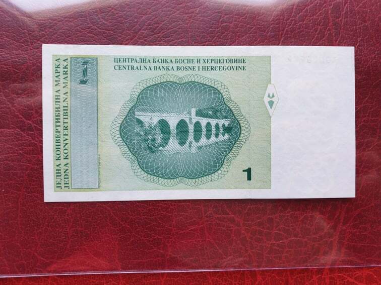 BOSNIA 1 Convertible Marka ND1998 UNC P60s SPECIMEN RARE BANKNOTE ...