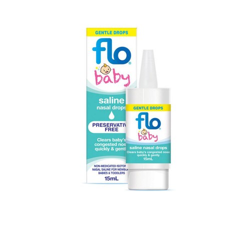 Flo Baby Saline Plus Nasal Drops Suitable For Daily Use Colds ...