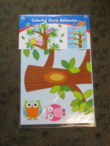 Carson Dellosa Colorful Owls Behavior Bulletin Board Set 70 Pieces 17 ...