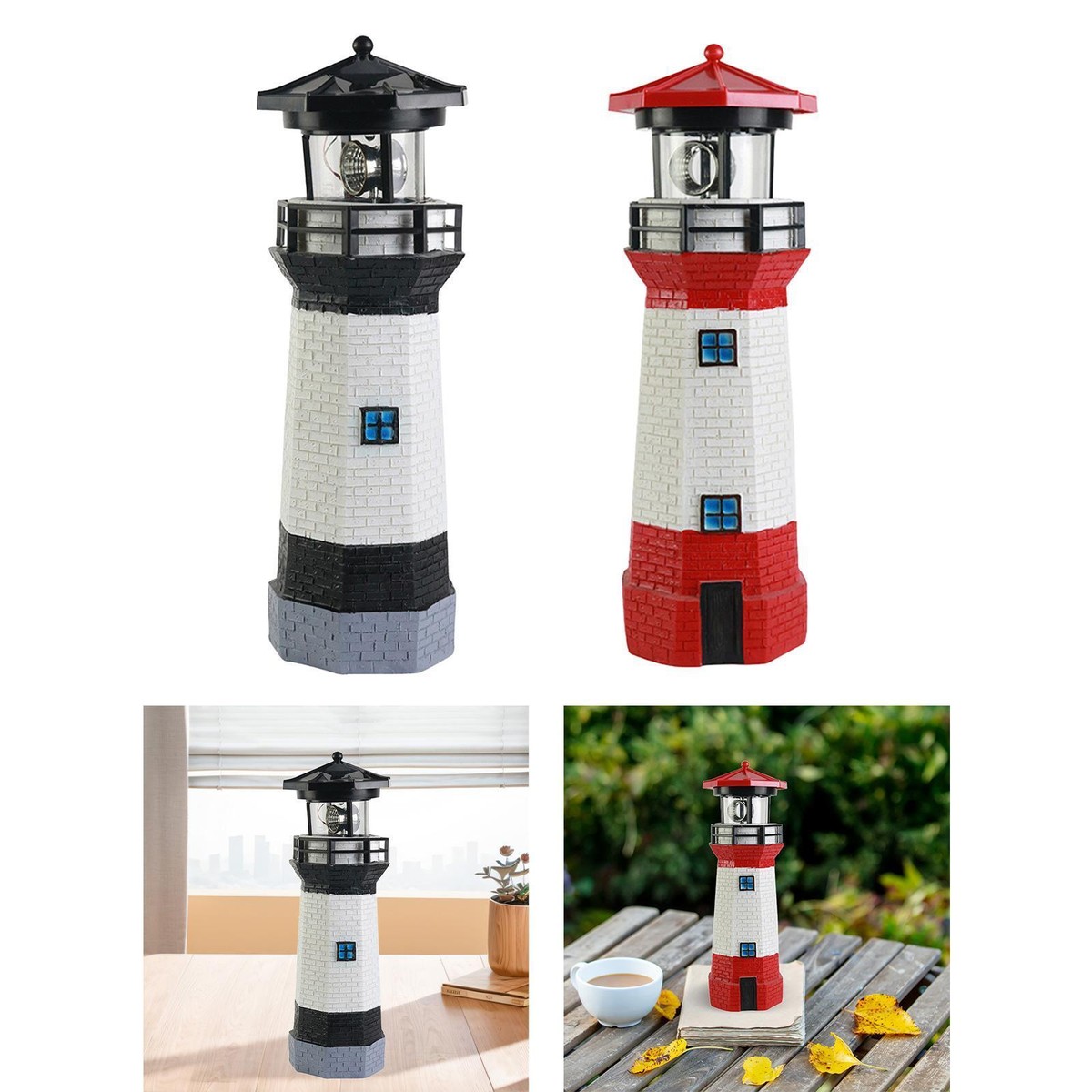 Lighthouse Lawn Ornament Garden Lighthouse Garden Sparkle Solar