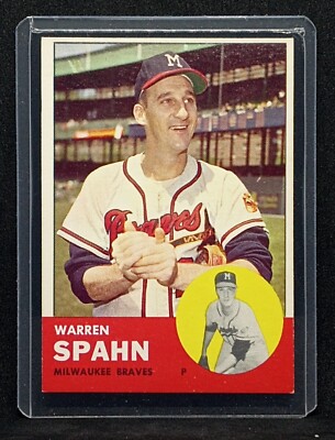 Warren Spahn 1963 Topps #320 Original Ungraded - Please Read Full ...