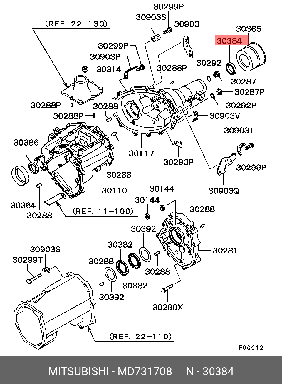 Genuine OE Seal Ring MD731708 For Mitsubishi MD73-1708 | eBay