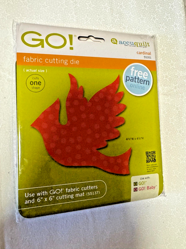 Cardinal Bird Accuquilt GO cutting die # 55351 | eBay