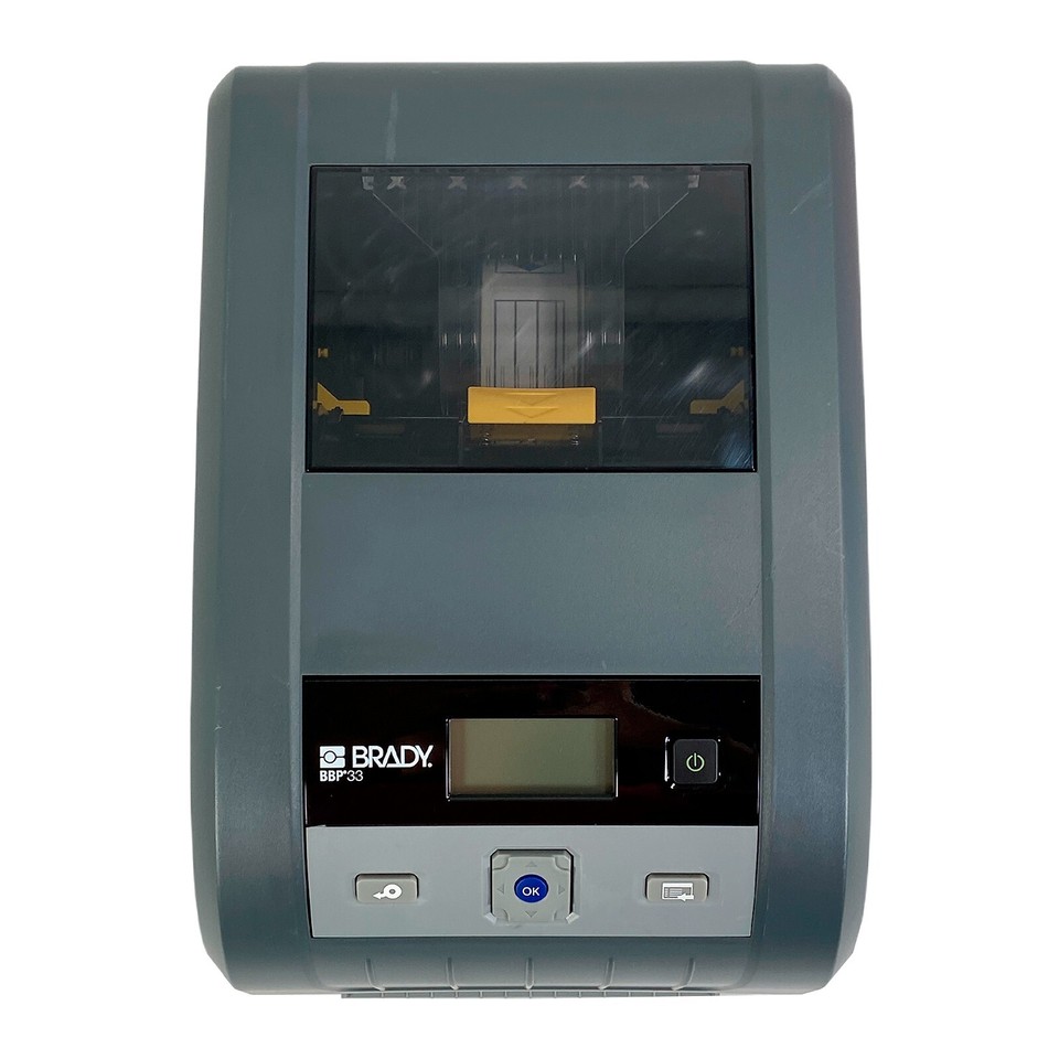 BUNDLE Brady BBP33 Thermal Transfer Label Printer 300dpi LAN USB Auto ...