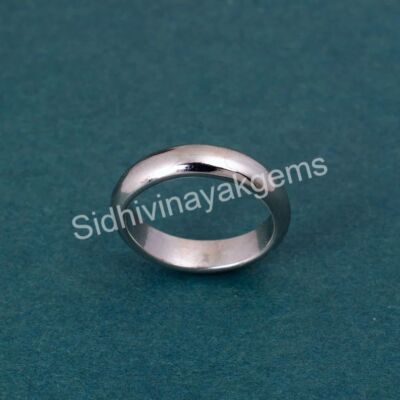 925 Solid Silver Band, Simple Half Round Band Thin Stacking Ring Midi ...