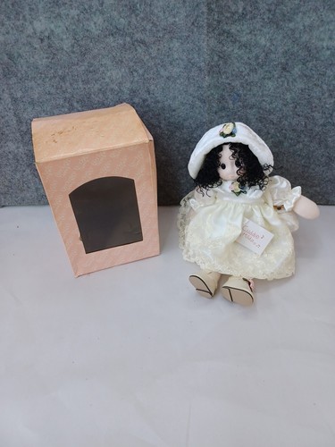 Berkeley Desighns Doll in Ivory Dress, windup Music, Moving Head Cuddle ...
