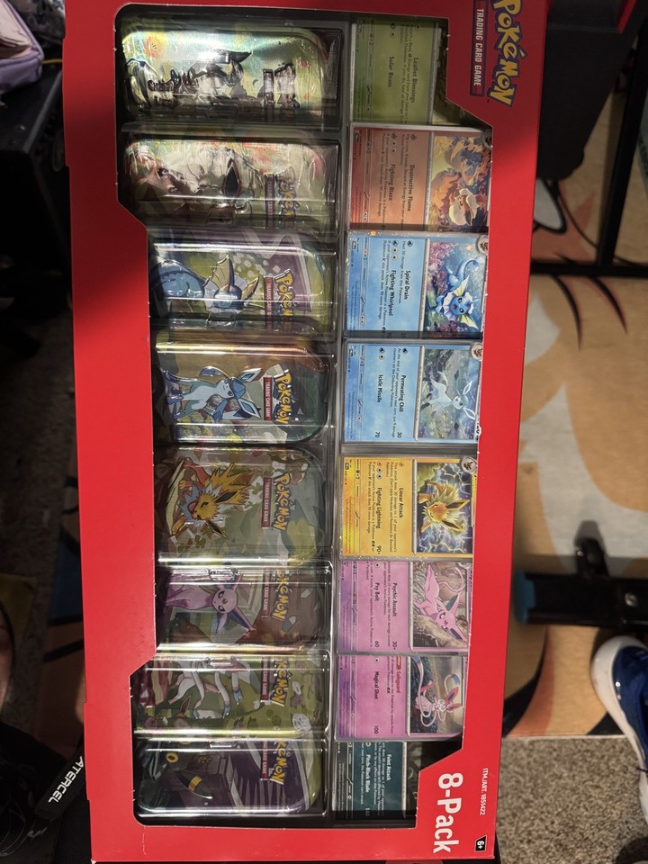 Pokemon TCG Prismatic Evolutions Costco 8 Mini-Tin Bundle w/ Promo ...