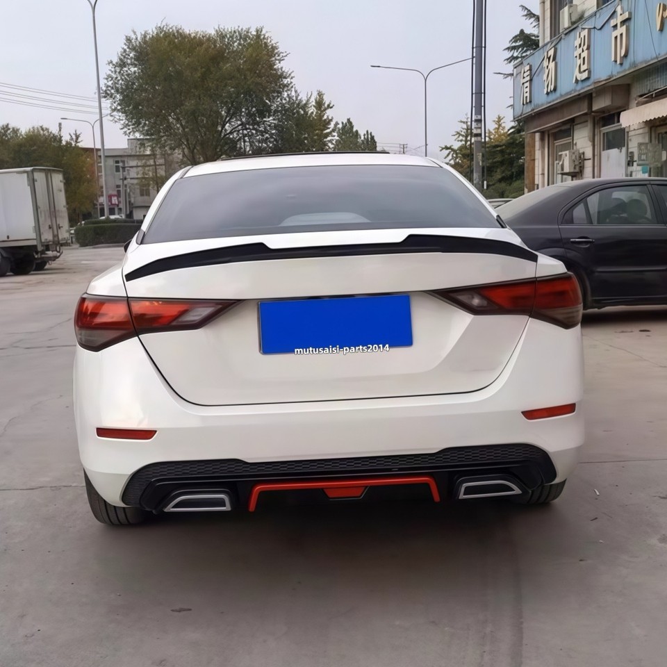 Gloss Black Trunk Spoiler Wing For 2020-2025 Nissan Sentra Decklid Lip ...