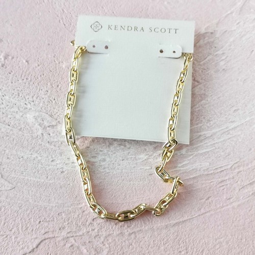 Authentic Kendra Scott Bailey Gold Chain Necklace | eBay