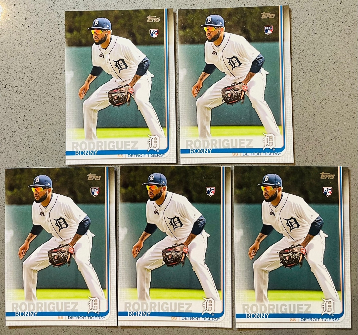 5x Lot 2019 Topps Series 2 Baseball #667 Ronny Rodriguez Base Rookie ...