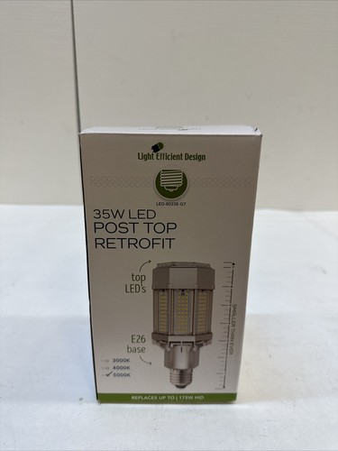 Light Efficient Design Led-8033E50-G7 Post Top Retrofit Lamp,Led,35 W ...