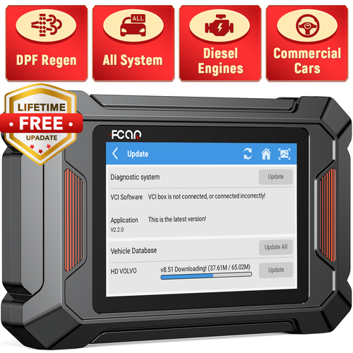 Fcar F803 Diesel Heavy Duty Truck OBD2 Diagnostic Scanner All System ...