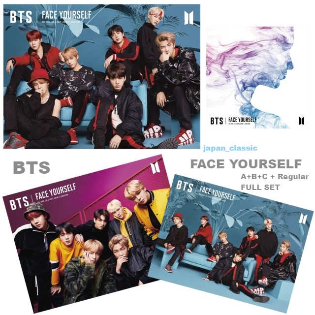 BTS FACE YOURSELF Limited Edition A B C Regular FULL SET CD+Blu-ray+DVD ...