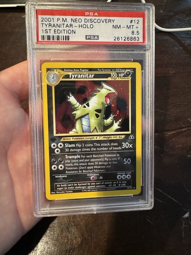 Tyranitar Neo Discovery 1st Edition Holo PSA 8.5 Nm-Mint+ 12/75 | eBay